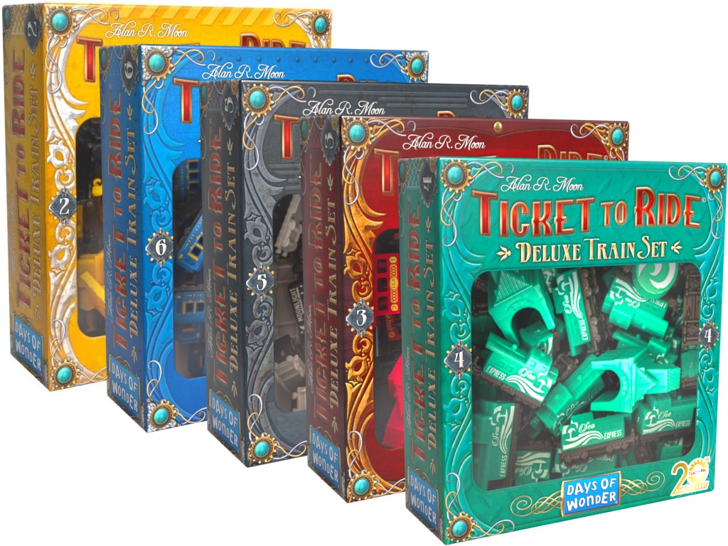 Ticket To Ride 20th Anniversary Deluxe Train Set Of 5 – Collector's Avenue